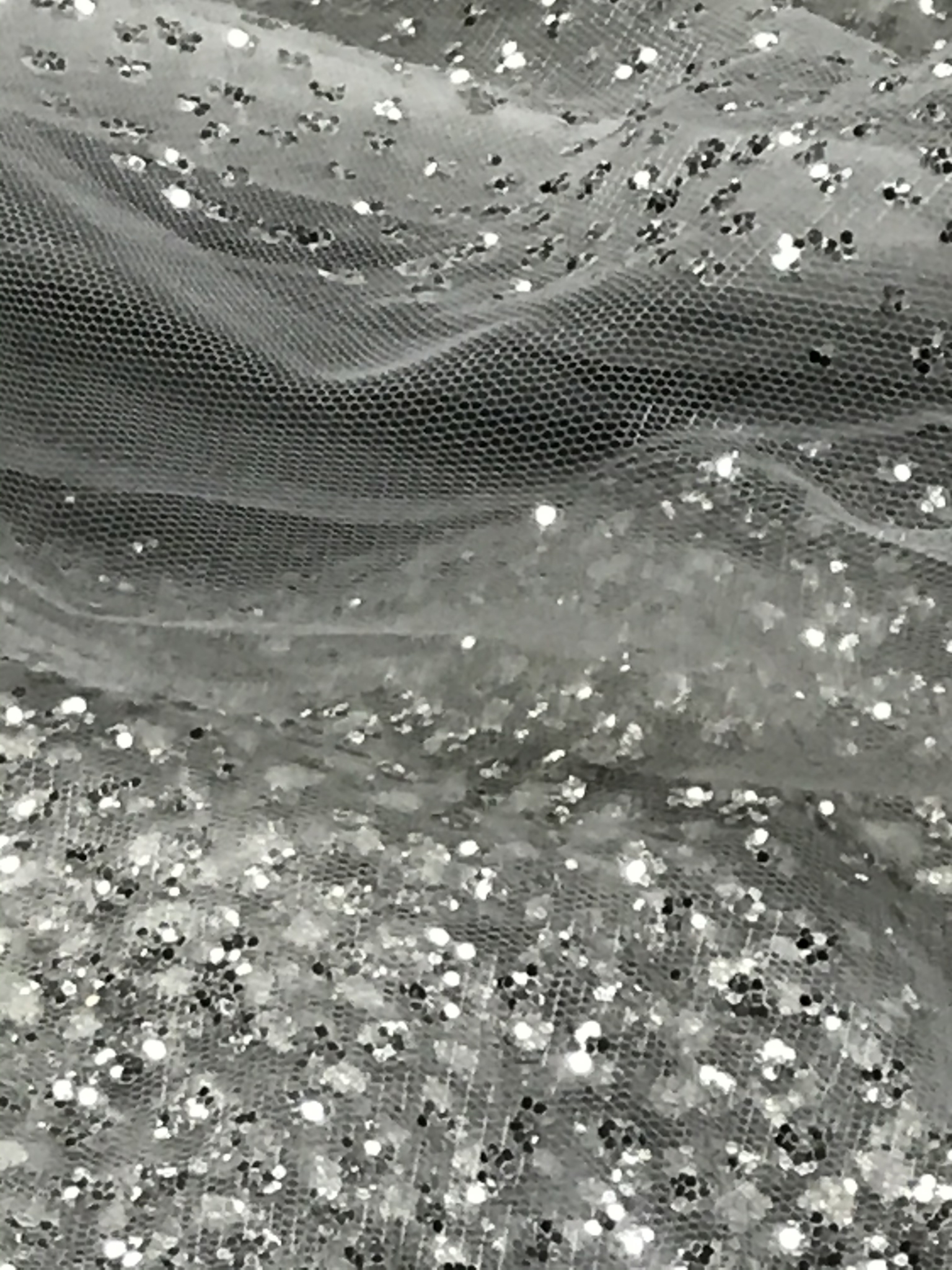 Bridal Glitter tulle fabric white tulle translucent glitter Baroque ...